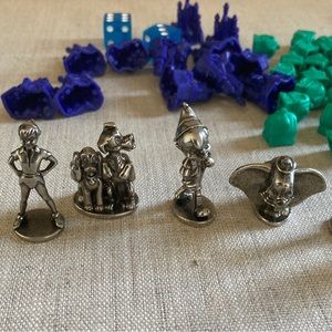 Monopoly | Toys | 7 Disney Monopoly Pieces Tokens Pewter Castles ...